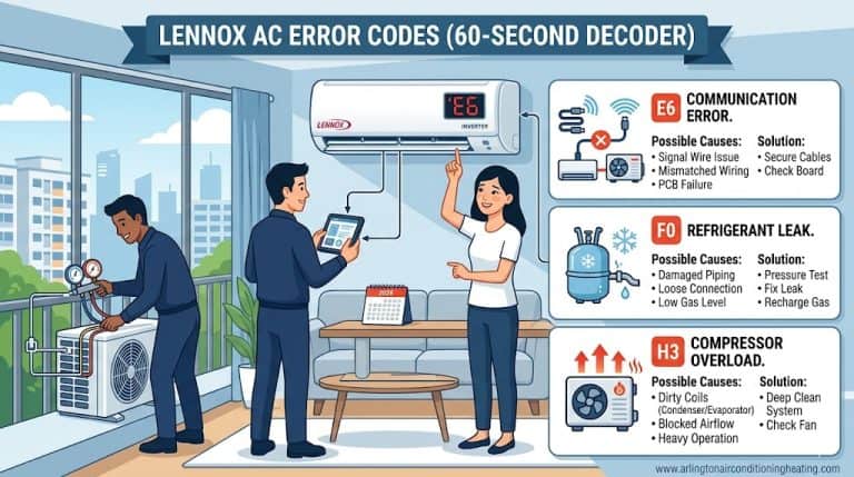 Lennox AC Error Codes & Troubleshooting (2026 Interactive Decoder)